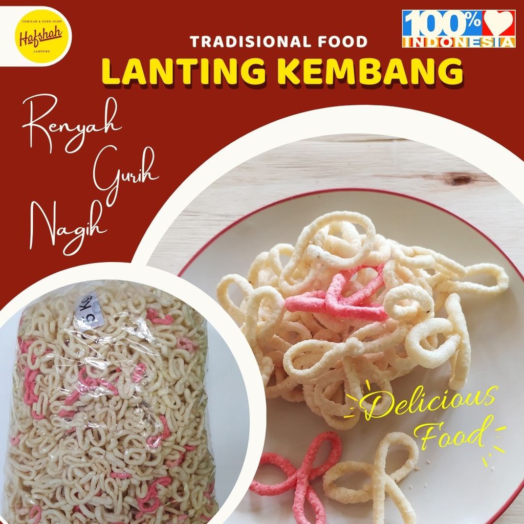 Jual Lanting Kembang Cemilan Tradisional Snack Jajanan Jadul dari ...