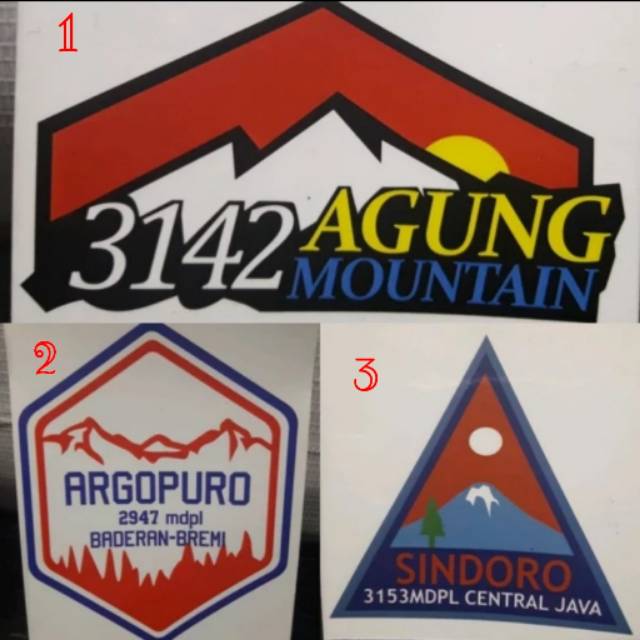 Jual Stiker taman nasional gunung indonesia | Shopee Indonesia