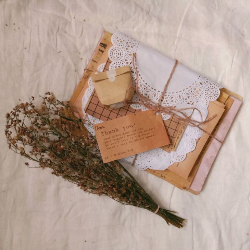 Jual 75+++pcs Journaling Kit Vintage / Journal Kit / Bujo / Journal Kit ...