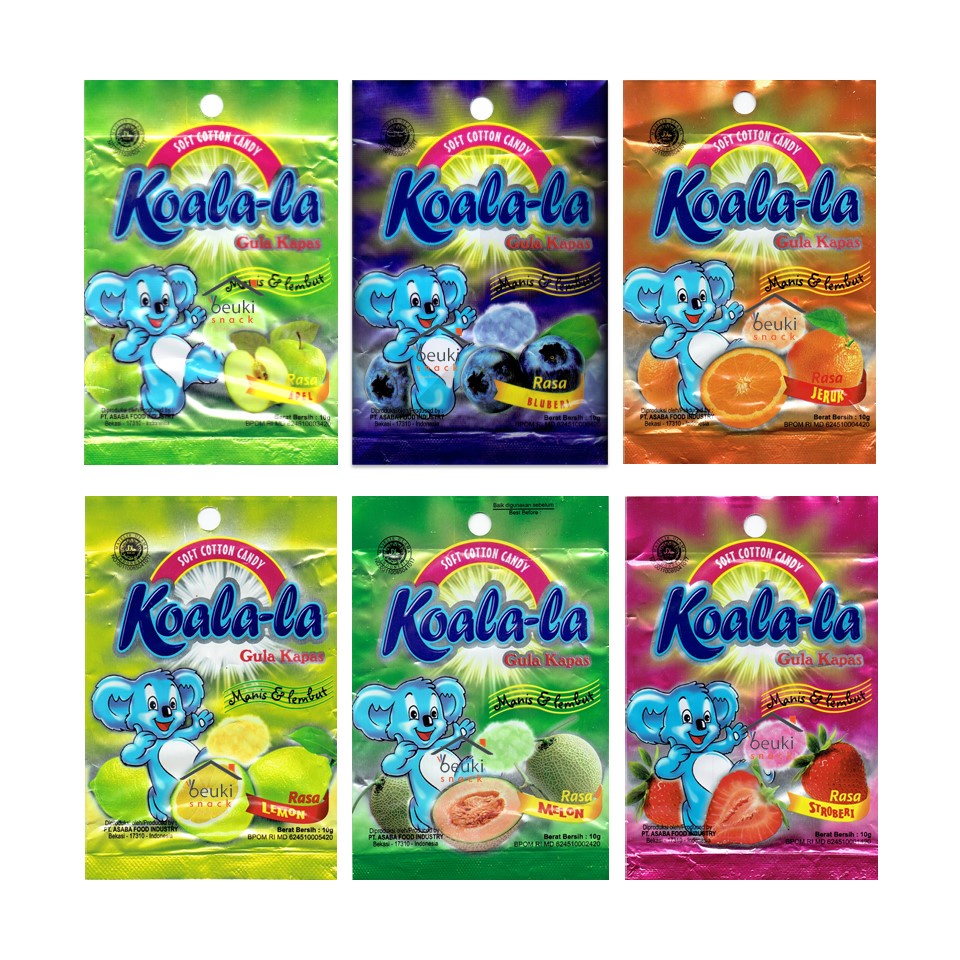 Jual Koala-La Koala Permen Gula Kapas Aromanis Berbagai Varian Pilih ...