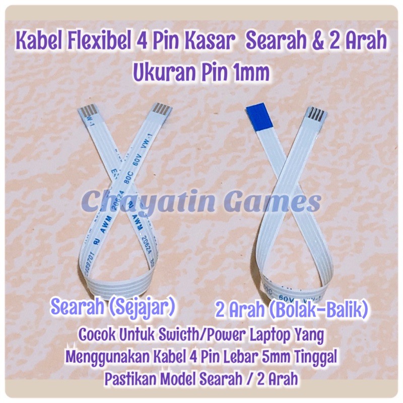 Jual Kabel Flexibel Swicth Power Laptop 4 Pin Kasar Panjang 15cm Ukuran ...