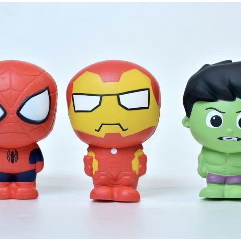 Jual Original Squishy Squish Squeeze Spiderman Iron Man Hulk Marvel ...