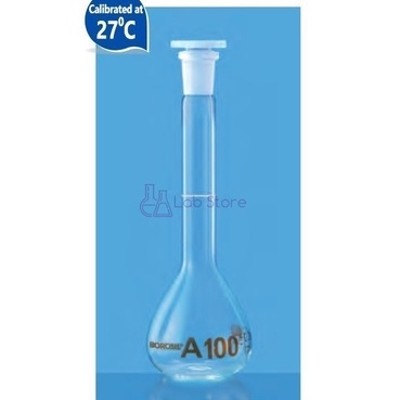 Jual Volumetric Flask Plastic Stopper Clear Labu Ukur Takar 50 ml ...