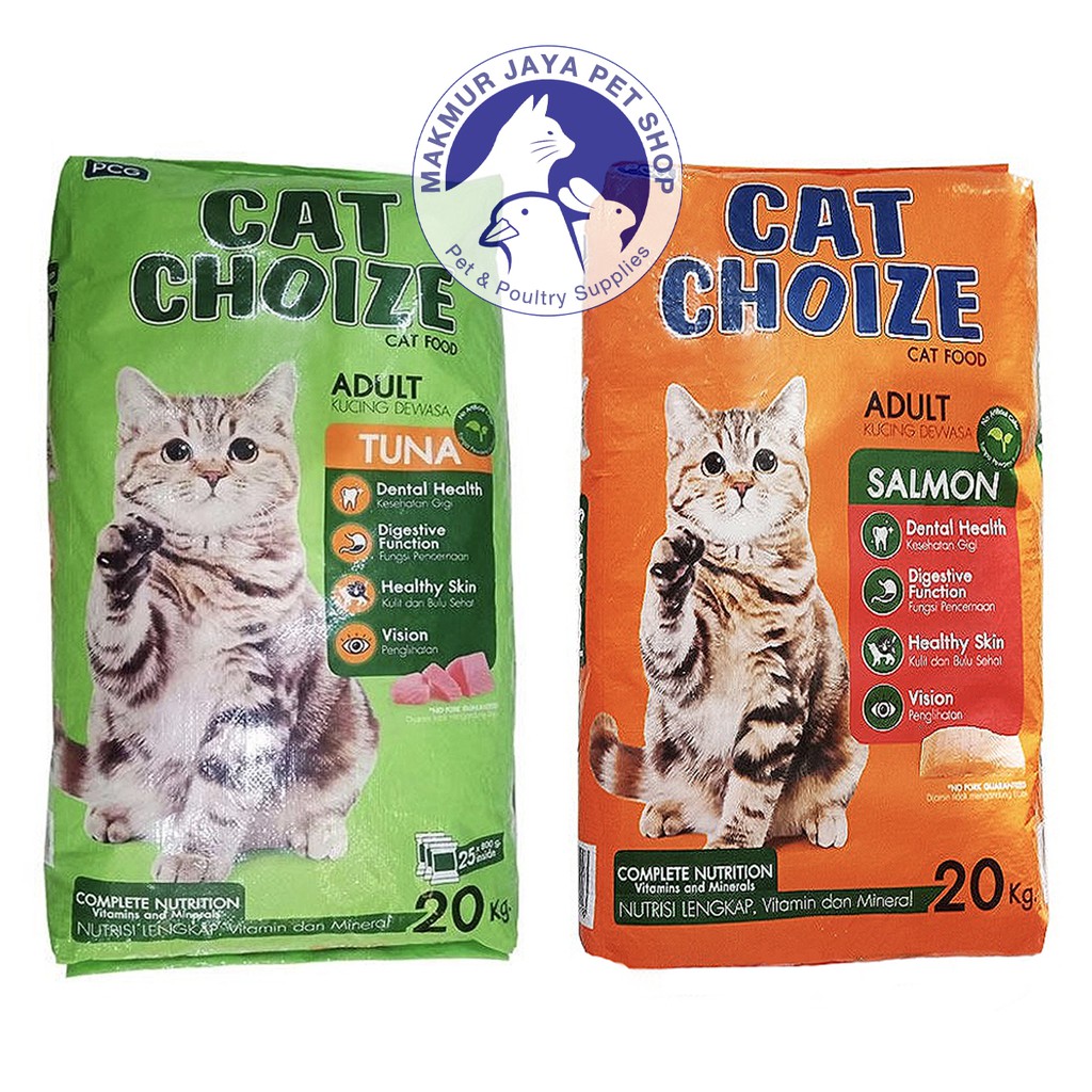 Jual Cat Choize Cat Food Tuna & Salmon 20 kg / Makanan Kucing 20kg ...