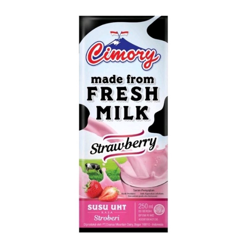 Jual CIMORY STRAWBERRY 250 ml - susu UHT rasa stroberi | Shopee Indonesia