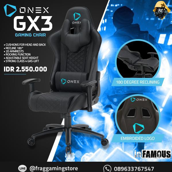 Jual ONEX GX3 / GX 3 / GX-3 Premium Quality Gaming Chair Kursi Gaming | Shopee Indonesia