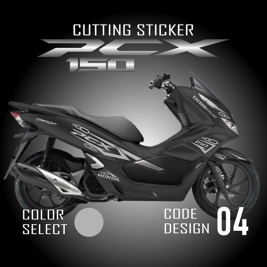 Jual COD Cutting Sticker PCX 150 New - Stiker Striping Lis Timbul ...