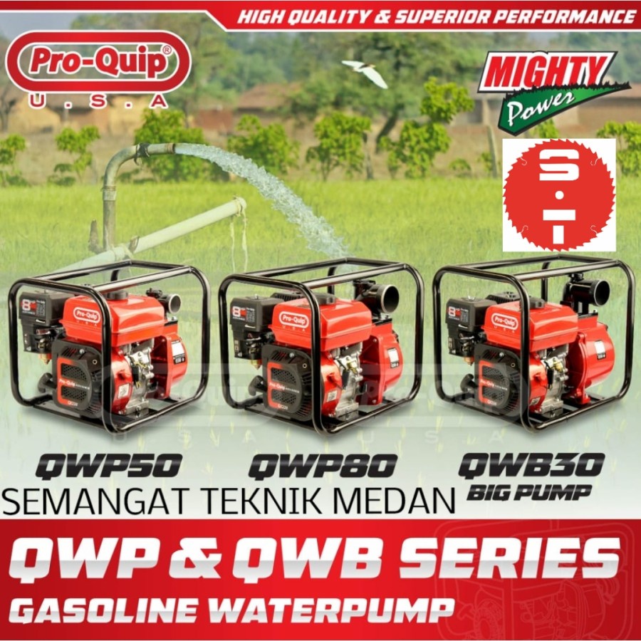Jual QWP50 MESIN BENSIN POMPA AIR HISAP WATER PUMP 2" 2 INCH PROQUIP ...