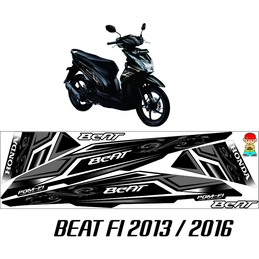 Jual VARIASI MOTOR STRIPING THAILOOK HONDA BEAT FI 2013 / 2016 STICKER ...