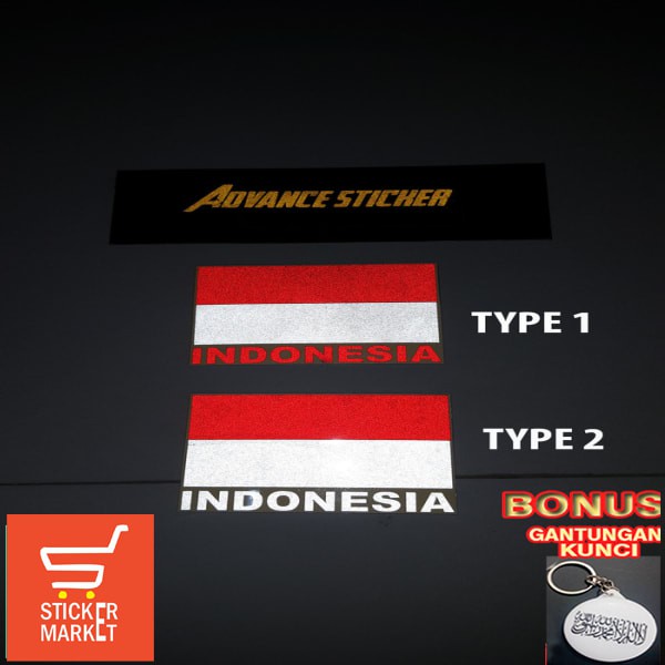 Jual Promo (stiker) sticker mobil bendera indonesia merah putih Elegan ...