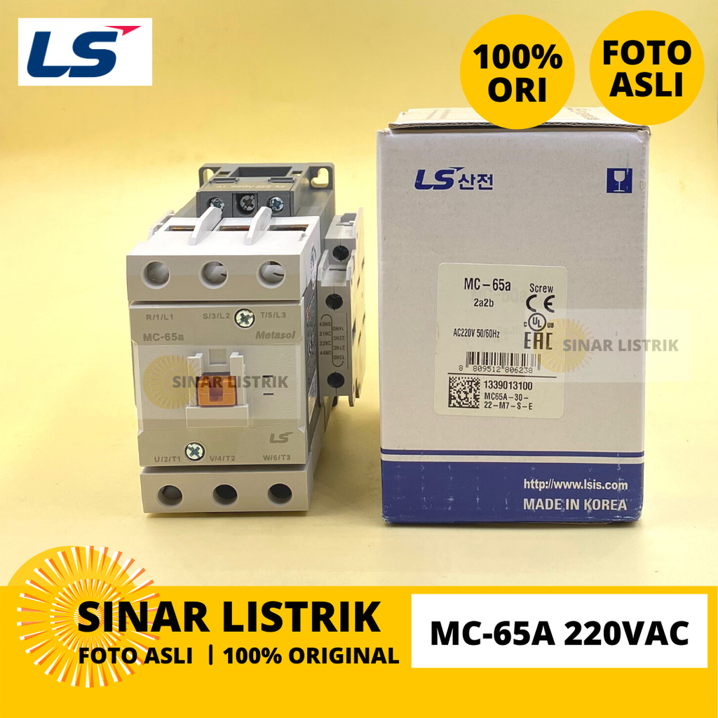 Jual LS KONTAKTOR CONTACTOR MC-65A-220V MC 65A 220V MC65A | Shopee Indonesia
