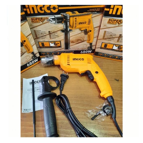 Jual INGCO ID 6808 MESIN BOR BETON 13MM - IMPACT DRILL 680WATT SUPER ...