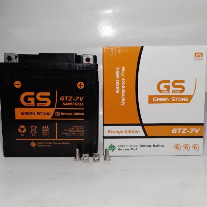 Jual AKI ACCU/AKI KERING GTZ-7V N-MAX MERK GS (GREEN STONE) | Shopee ...