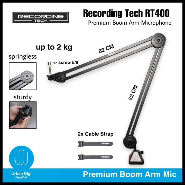 Jual Recording Tech Premium Rt400- Profesional Boom Arm Mic Stand ...