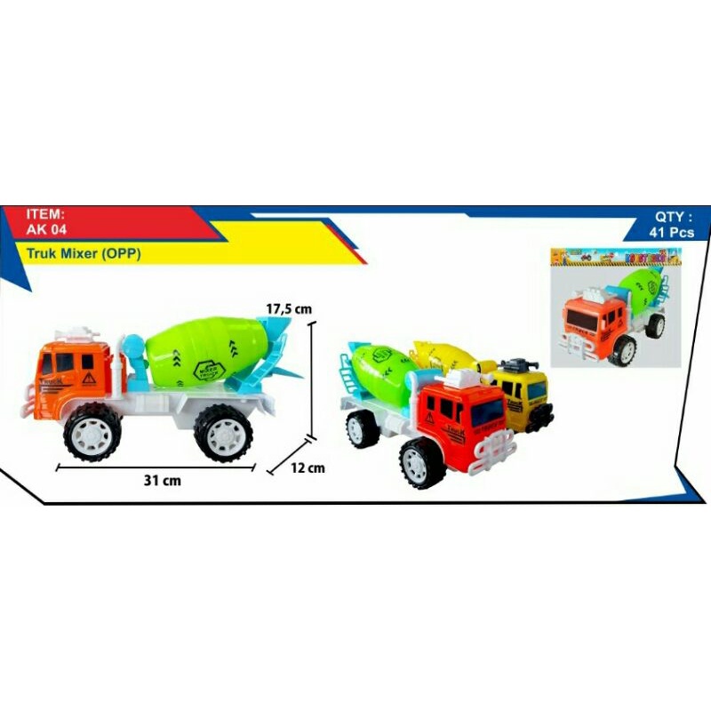Jual Mainan Truck Crane AK08 / Dump Truck AK02 / Truck Excavator AK01 ...