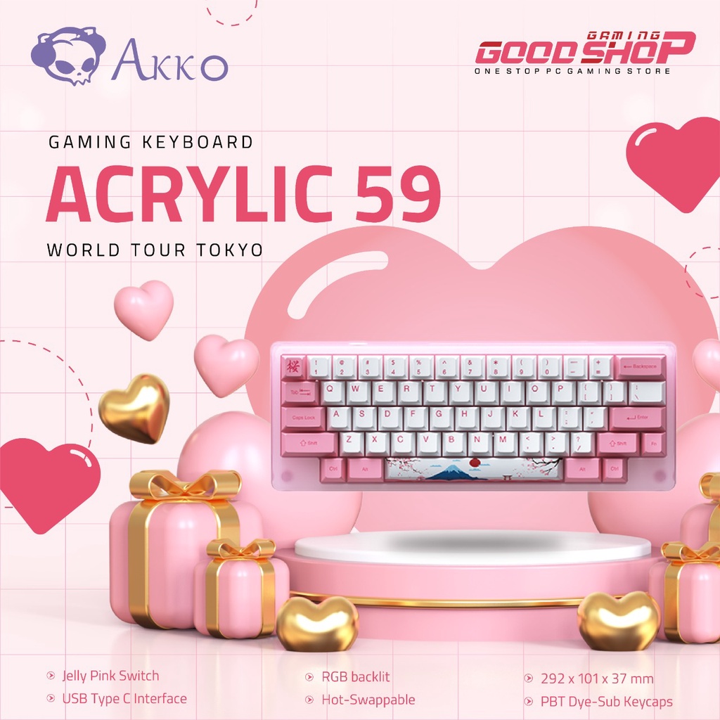 Jual Akko Acrylic 59 / ACR59 - Gaming Keyboard | Shopee Indonesia