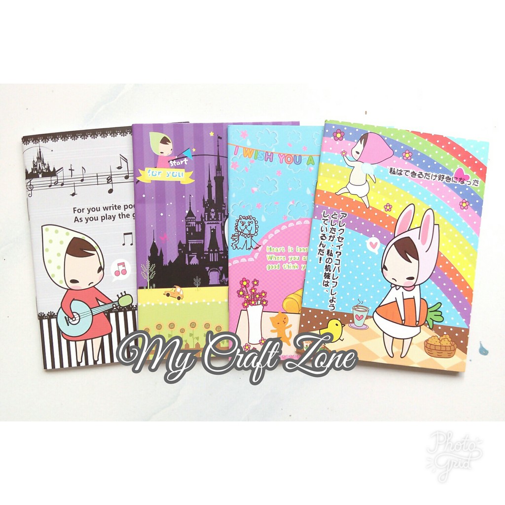 Jual Mini Notebook / Blocknote / Notes Kecil Red Hood / Kerudung Merah ...