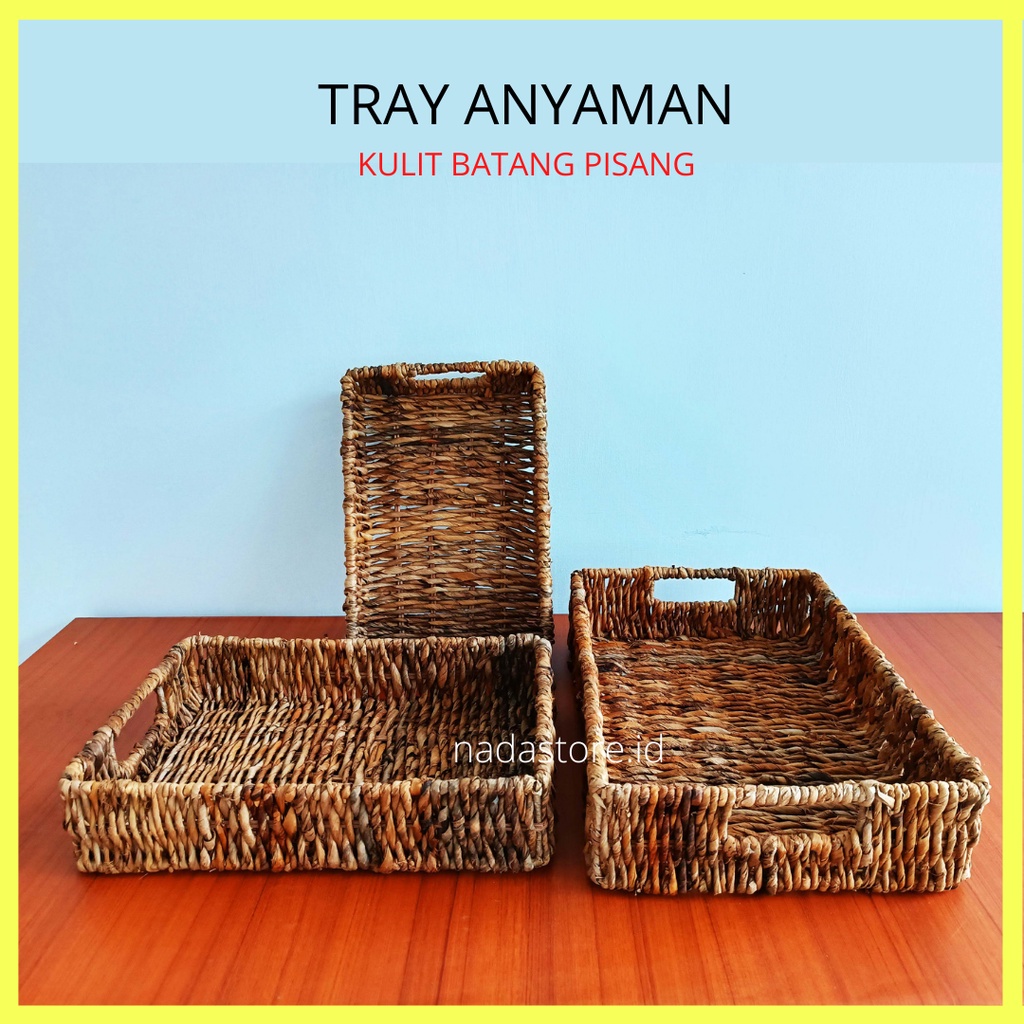 Jual KAJ - Box Serbaguna / Keranjang Anyaman Kulit Batang Pisang multi ...