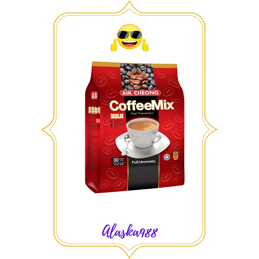 Jual AIK CHEONG COFFEE MIX / AIK CHEONG 3IN1 REGULAR FULL & AROMATIC | Shopee Indonesia