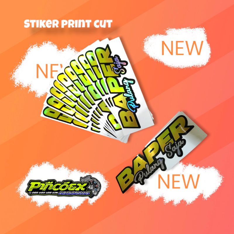 Jual stiker baper hologram | Shopee Indonesia