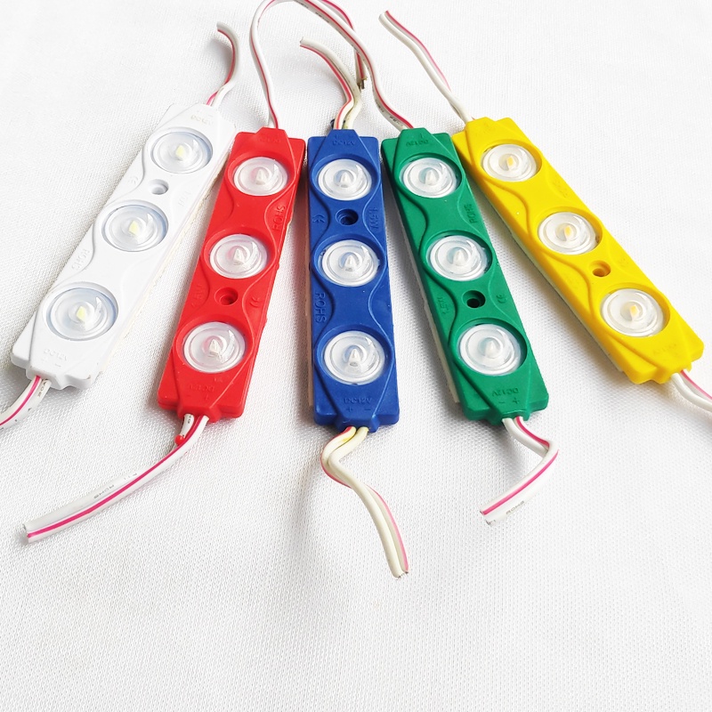 Jual LED MODUL 12V 3 MATA SMD2835 LAMPU MODULE LED 12V DC 8518 LED SIGN ...