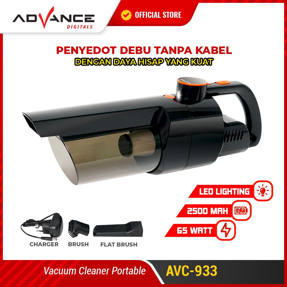 Jual Advance AVC-933 Vacuum Cleaner Portable Penyedot Debu Hewan Mobil Ruangan Daya Hisap Kuat ...