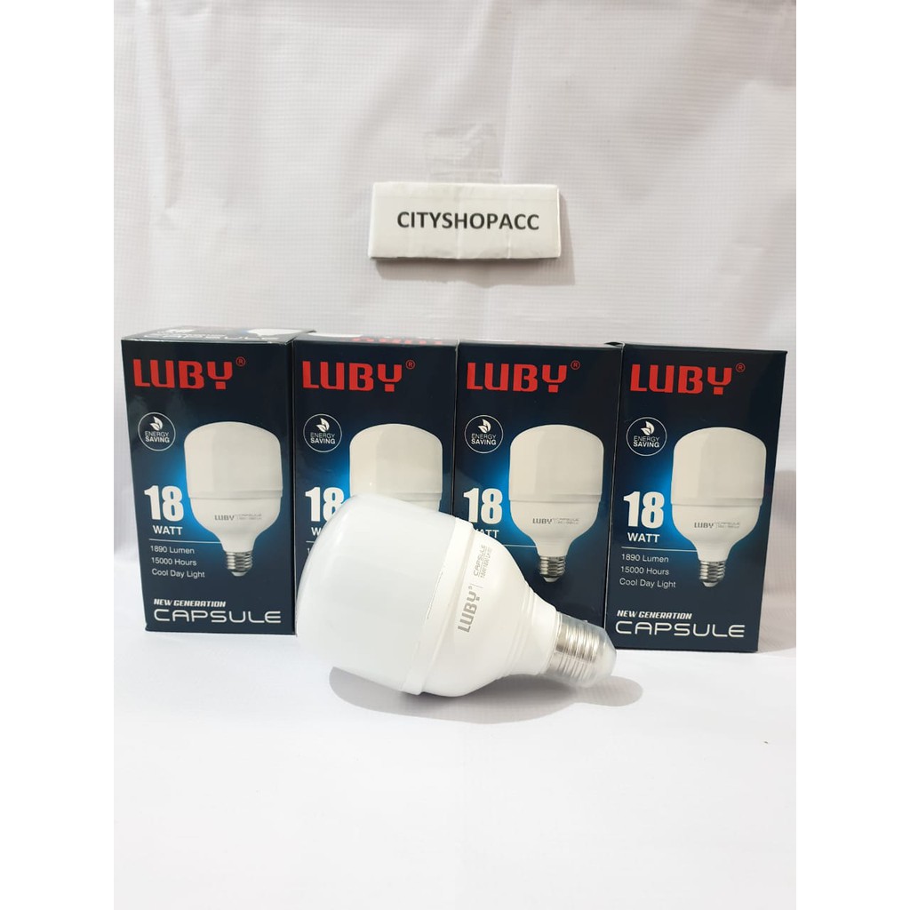 Jual Lampu LED Luby Capsule 18 Watt 18W Cahaya Putih | Shopee Indonesia