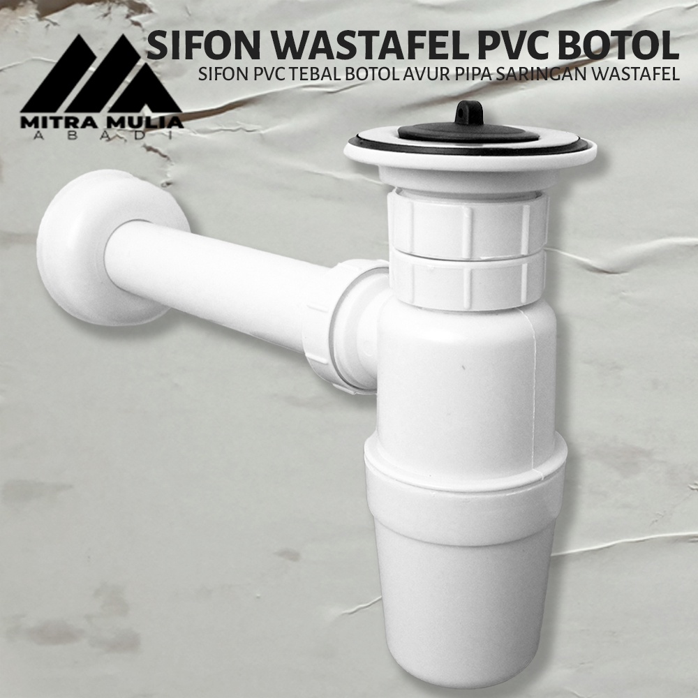 Jual SIFON SIVON PVC PEMBUANGAN AIR WASTAFEL BOTTLE TRAP | Shopee Indonesia