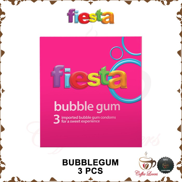 Jual FIESTA BUBBLE GUM ISI 3 - KONDOM FIESTA CUCI GUDANG | Shopee Indonesia