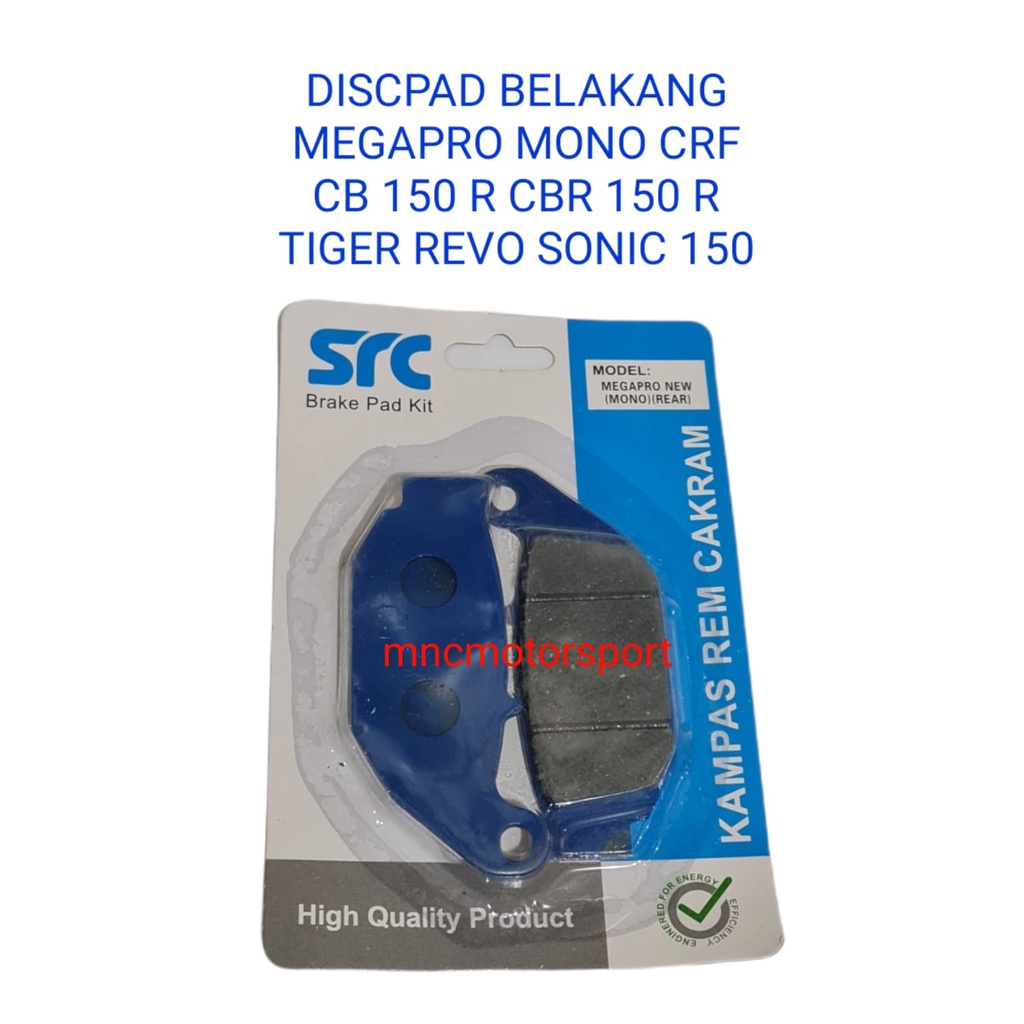 Jual DISCPAD DISPAD KAMPAS REM CAKRAM BELAKANG SRC MEGAPRO MONO CB 150 ...