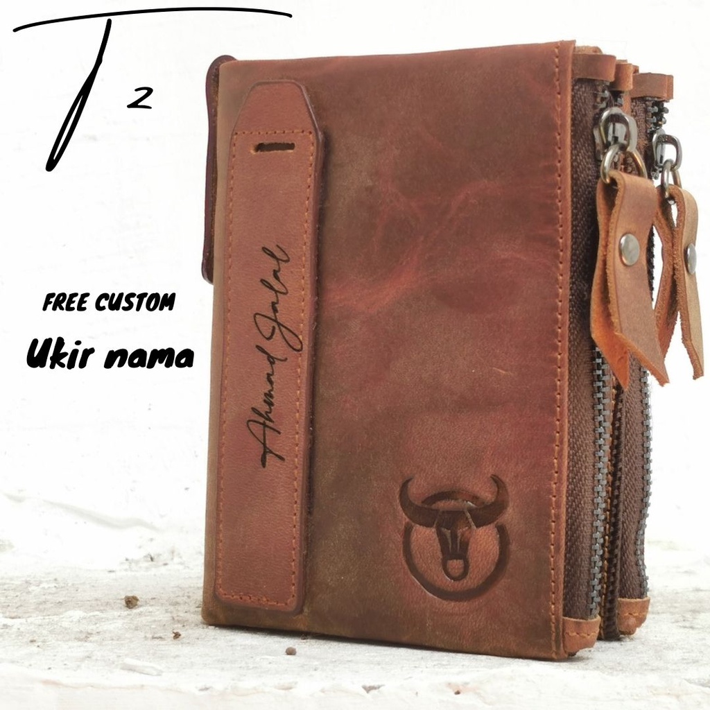 Jual Dompet Kulit Sapi Pendek Bull Captain Import | Shopee Indonesia