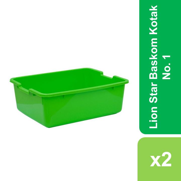 Jual Lion Star Baskom Kotak / Square Basin No. 1 x 2 Pcs | Shopee Indonesia