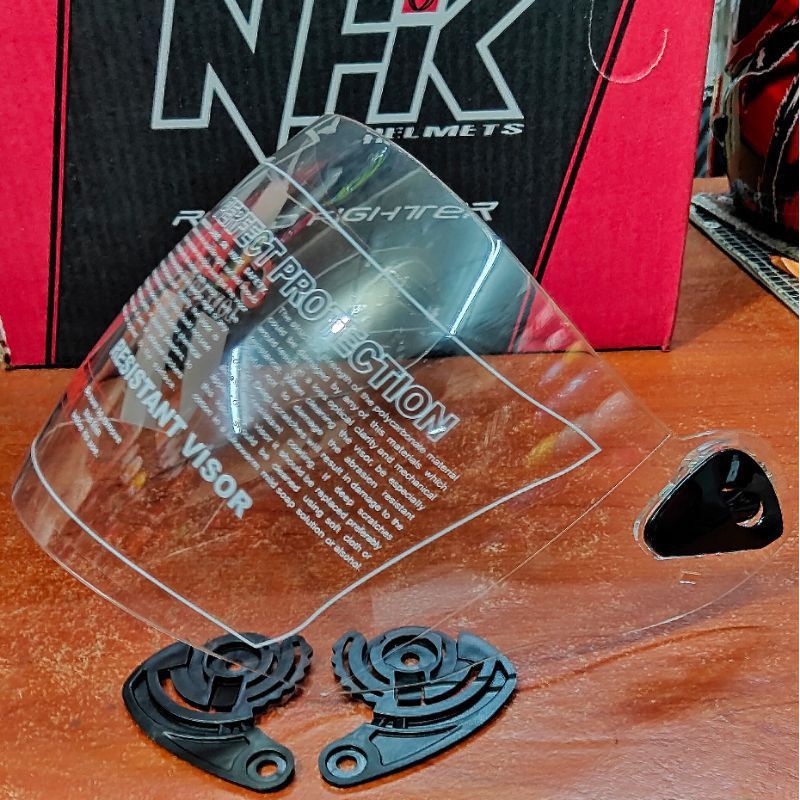 Jual Kaca helm NHK R6 + tutup kaca + rachet +4 baut | Shopee Indonesia