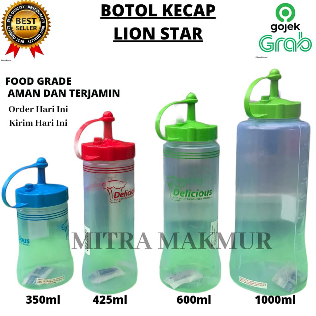 Jual LION STAR - BOTOL KECAP 300 425 600 1000 ml BOTOL SAUS KECAP ...