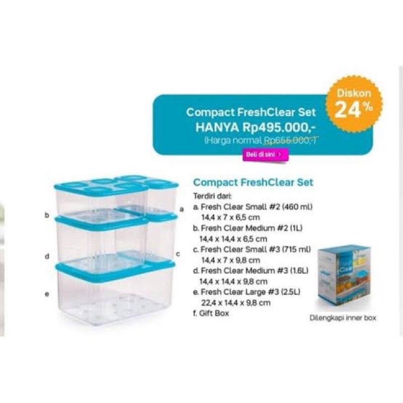Jual kristal compact set (box) | Shopee Indonesia