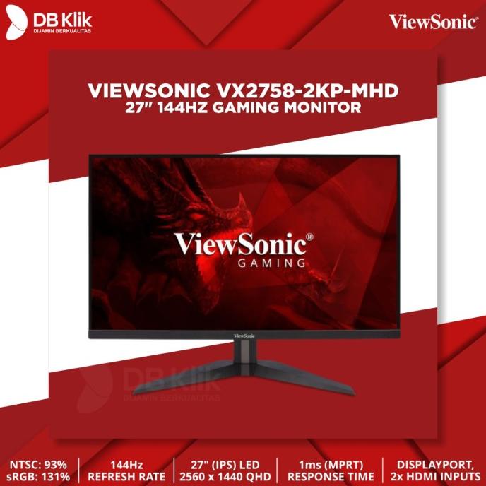 Jual Led Monitor Gaming Viewsonic Vx2758-2Kp-Mhd 27" 144Hz Qhd Hdmi Dp | Shopee Indonesia