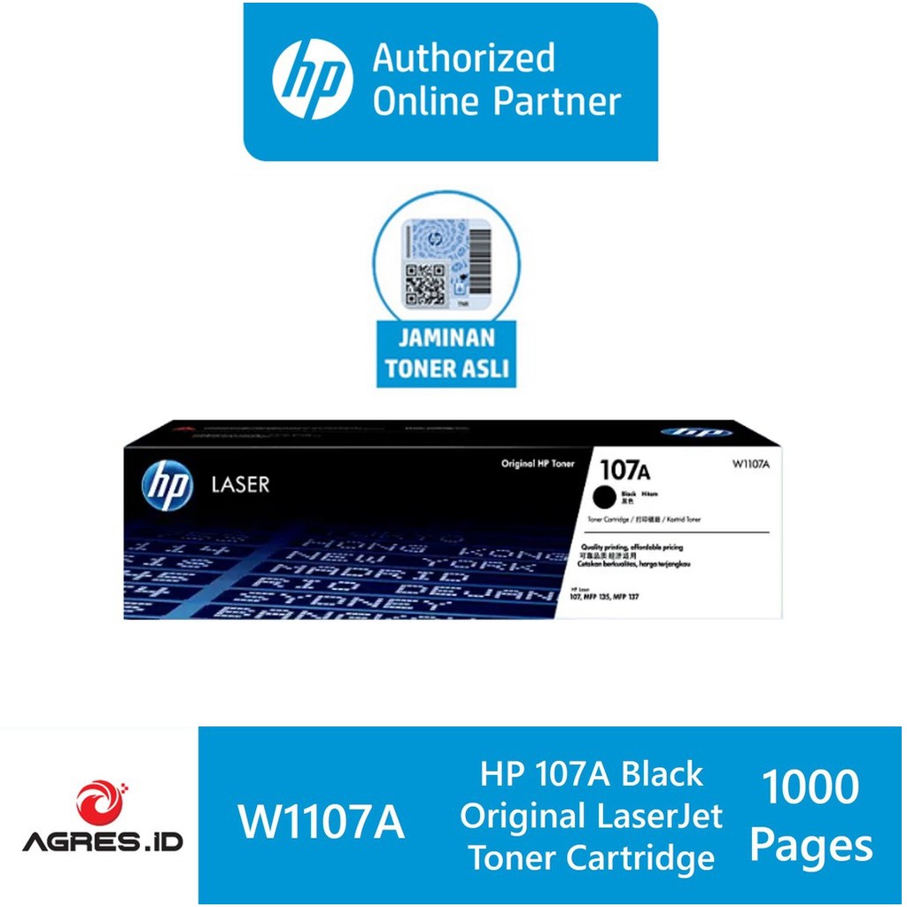 Jual HP 107A Black Original Laser Toner Cartridge | Shopee Indonesia