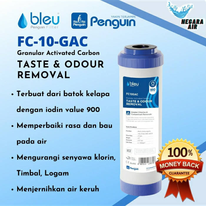 Jual Cartridge Filter air penguin bleu sumur toren tandon pdam saringan ...