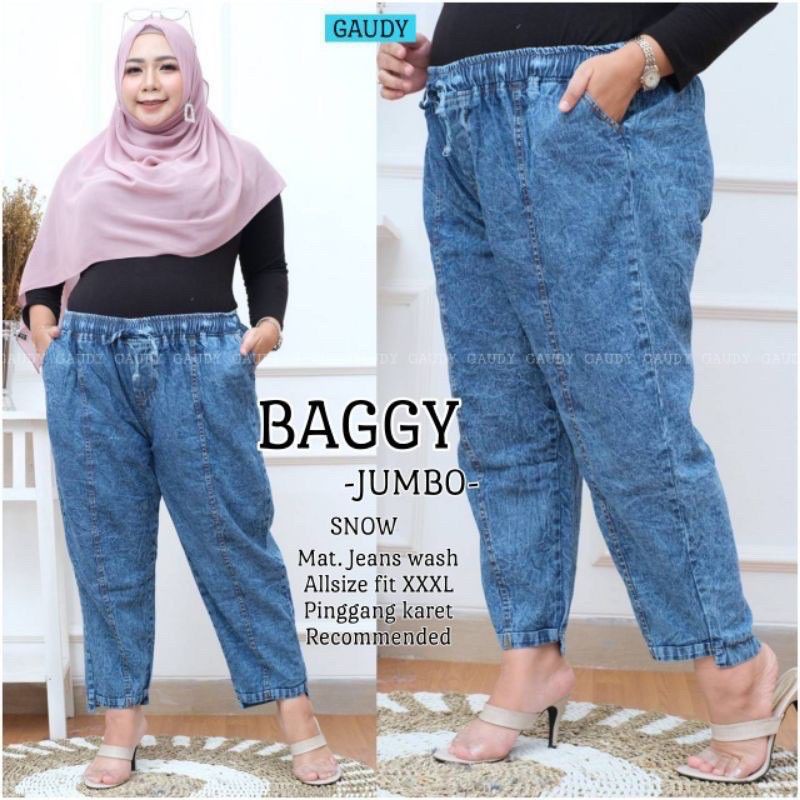 Jual SUPER BIG SIZE~ BAGGY JEANS SUPER JUMBO | Shopee Indonesia