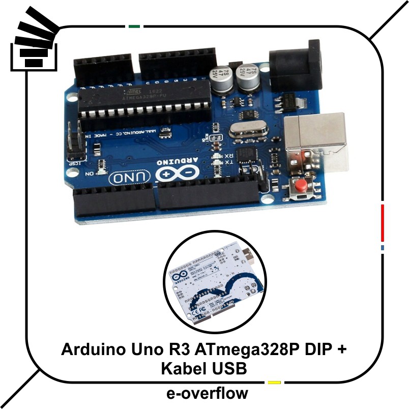 Jual Arduino Uno R3 DIP ATMega328P + Kabel USB | Shopee Indonesia