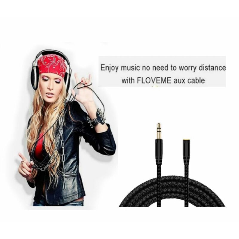 Jual mp3 ekstensi jack colokan 3.5mm kabel aux audio extension panjang ...
