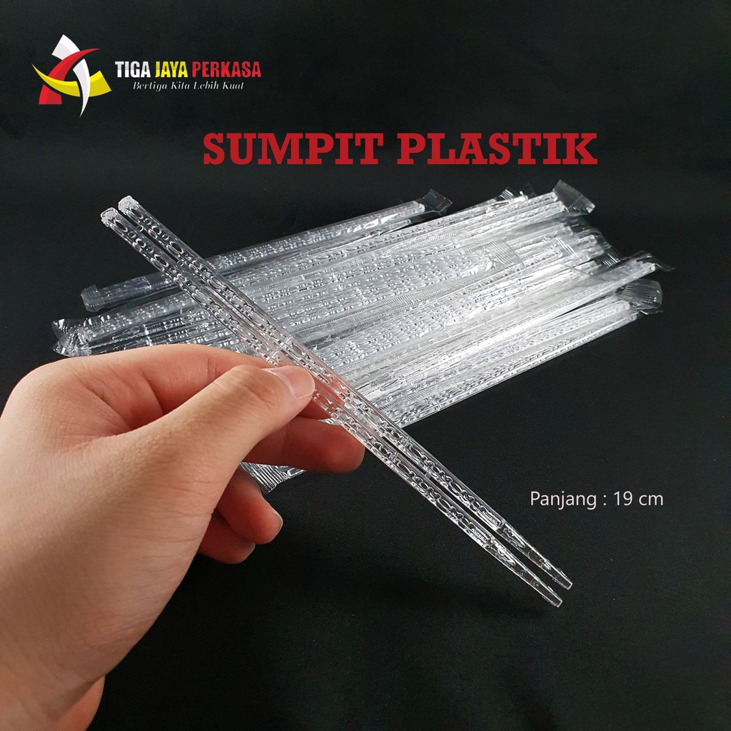 Jual Sumpit Plastik Suapi / Sumpit Plastik Bening Suapi @100 Pcs ...