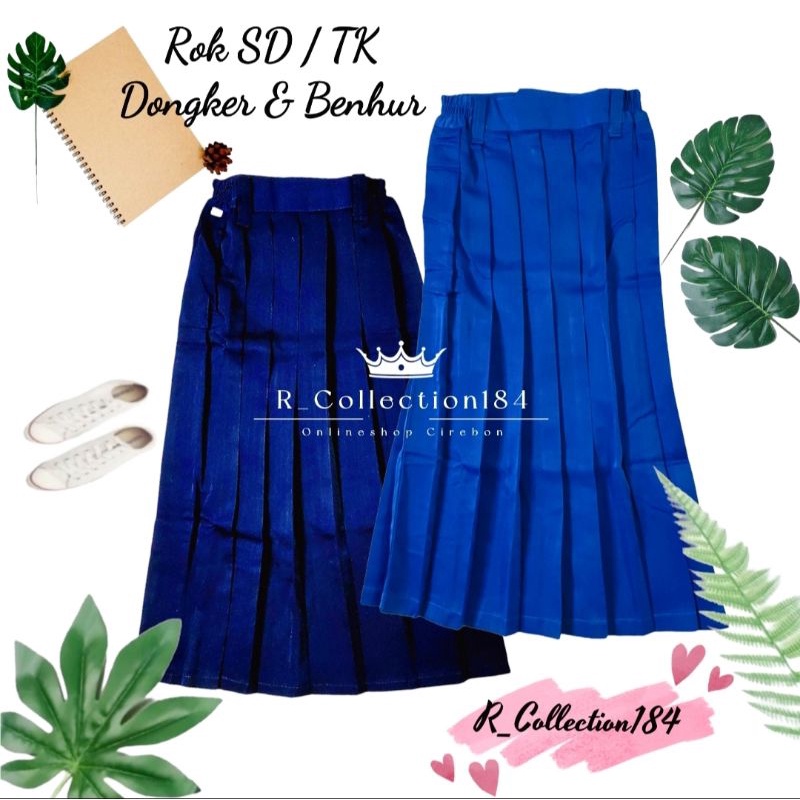 Jual Rok REMPEL Sekolah BIRU BENHUR BIRU DONGKER Tsanawiyah MDA MI SD ...