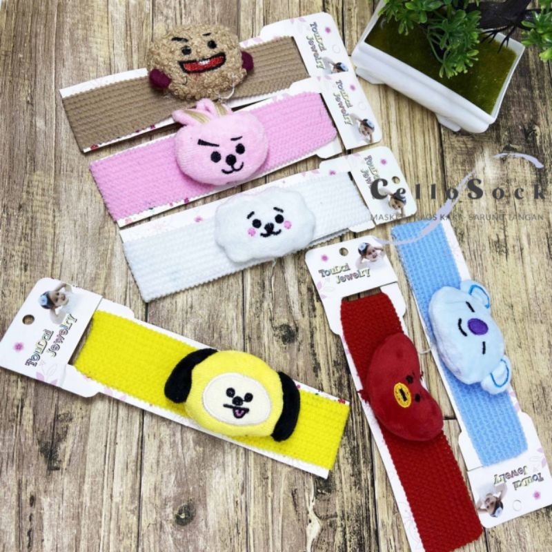 Jual Bandana Elastis BTS BT21 / Bandana Anak Karakter BTS / Bandana ...