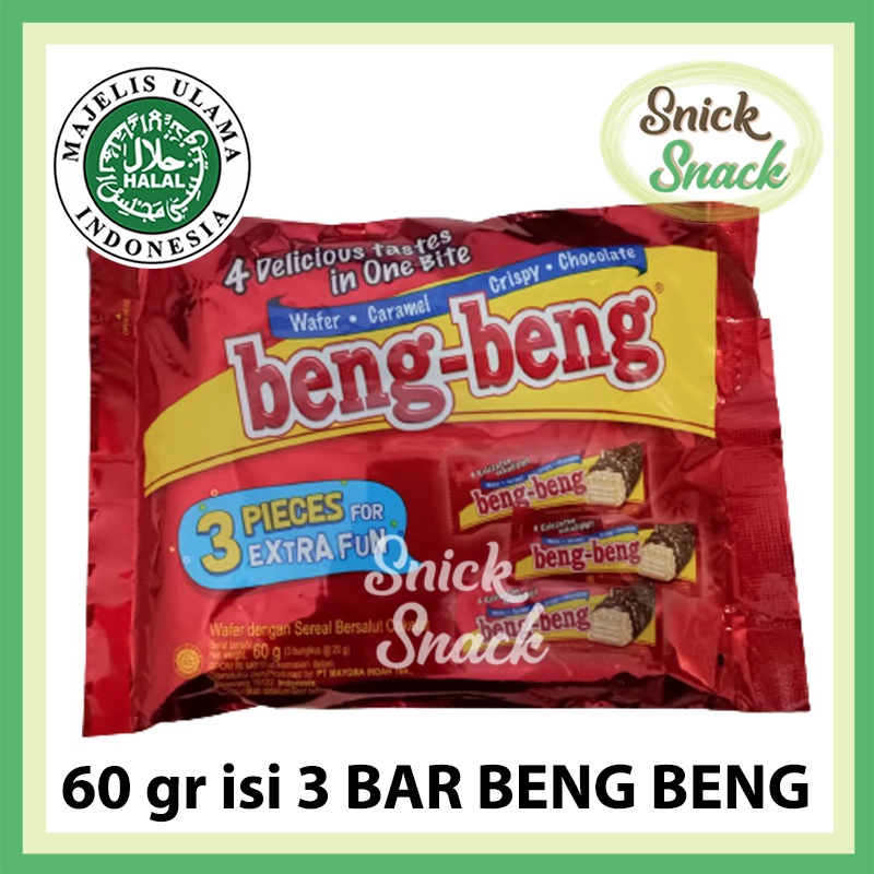 Jual Beng Beng Triple Pack Bundle isi 3 Chocolate Bar 60 gr | Shopee ...