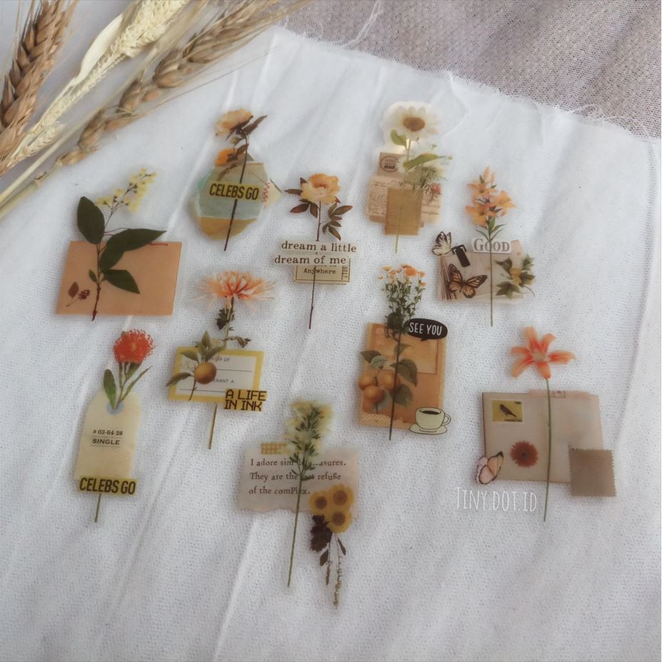 Jual Aesthetic Flower Collage Sticker (10 pcs) | Shopee Indonesia