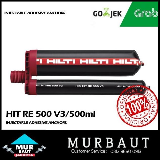 Jual Lem Beton Hilti Hit Re 500 V3/500Ml Chemical Angkur Rebar | Shopee ...