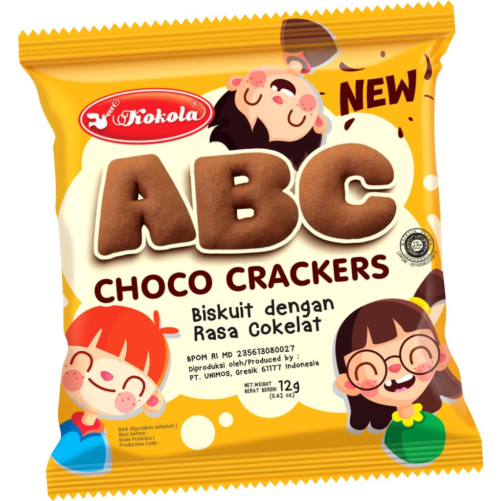 Jual Kokola ABC Choco Crackers 12Gr (20 Pcs) | Shopee Indonesia