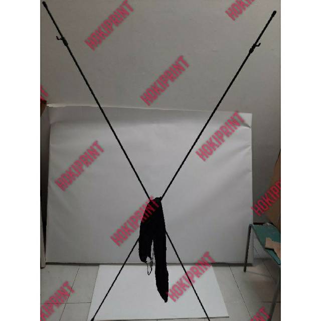 Jual STAND STANDING RANGKA SPANDUK X BANNER BENNER BESI HITAM 60X160 CM ...