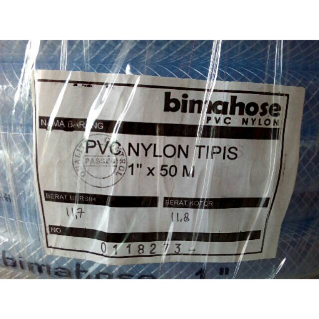 Jual Selang Benang 1" 50M/SELANG BENANG SERAT BENING TRANSPARAN/SELANG TAMAN/SELANG AIR/SELANG ...